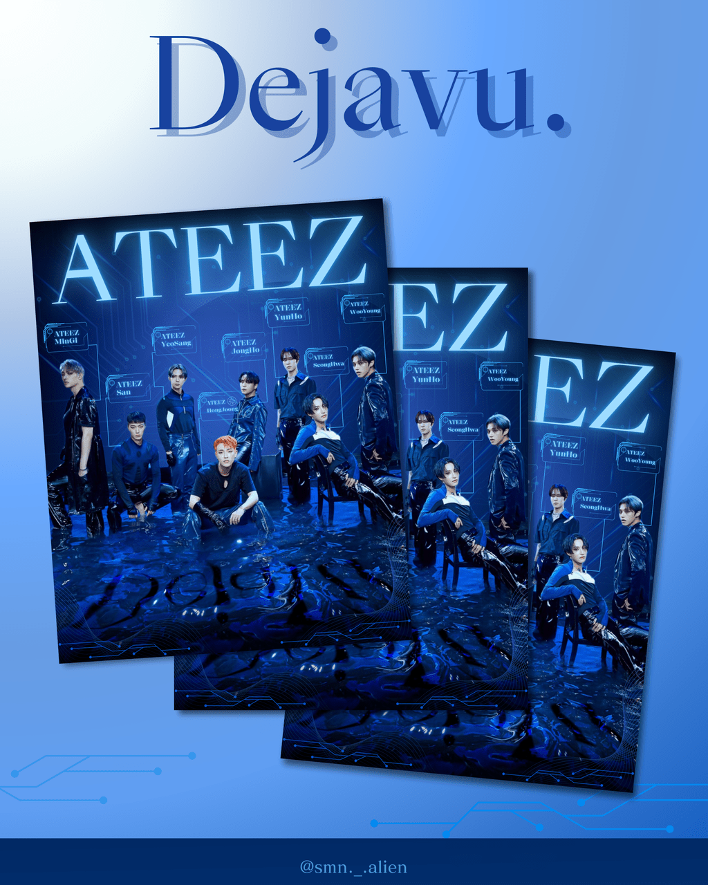 #分享 𝐃𝐞𝐣𝐚v𝐮 𝐏𝐎𝐒𝐓𝐄𝐑 𝐈𝐁𝐎𝐍列印 - ATEEZ板 | Dcard