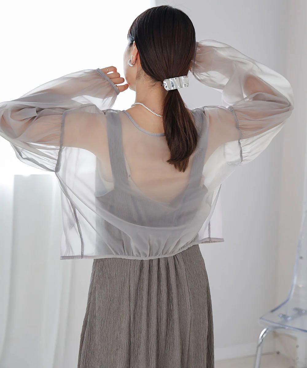 #我要賣 Bab 透膚罩衫+光澤感洋裝set（已售出） - 二手交易板 | Dcard