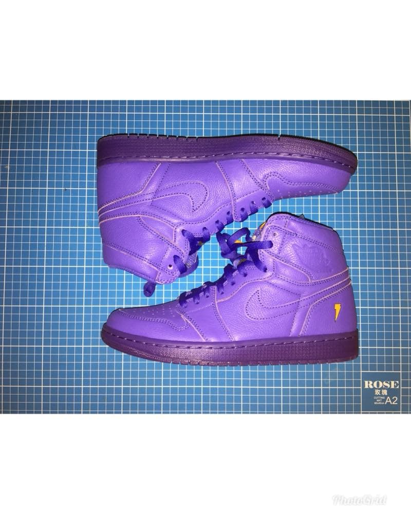 #開箱#分享 Nike Air Jordan 1 Retro High OG Gatorade ＂Rush Violet＂ - 穿搭板 | Dcard