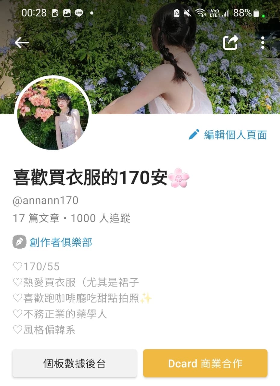 悠閒的午後🌷💭（超長文 - 喜歡買衣服的170安🌸 (@annaanna170) | Dcard