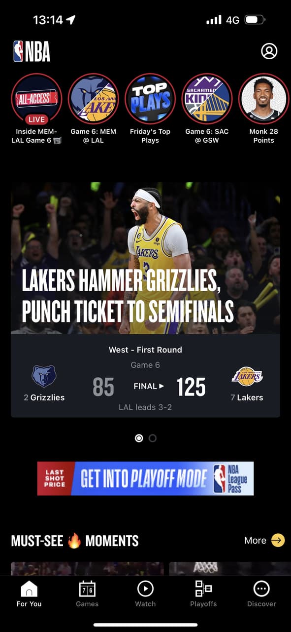 湖人今天主場氣勢太滿… - NBA板 | Dcard