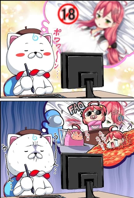 當35p想畫色色的櫻兒時，而腦中浮現出的畫面是： - VTuber板 | Dcard