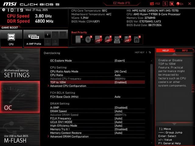 MSI 推AMD9000的TDP105W BIOS更新 - 3C板 | Dcard