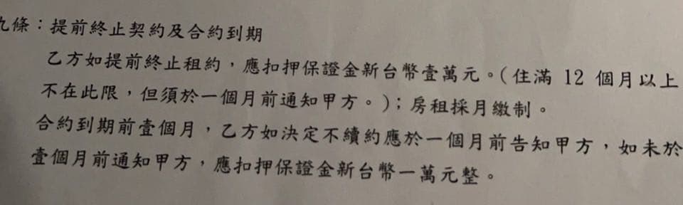 房客 提早退租疑惑 租屋板 Dcard