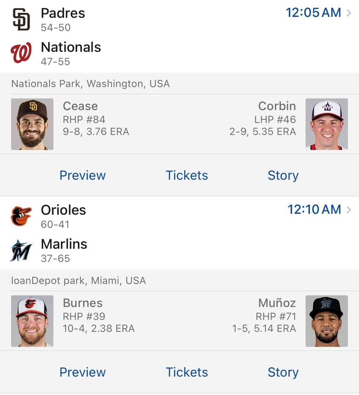 #討論 2024/7/26 MLB 先發投手組合 - MLB板 | Dcard