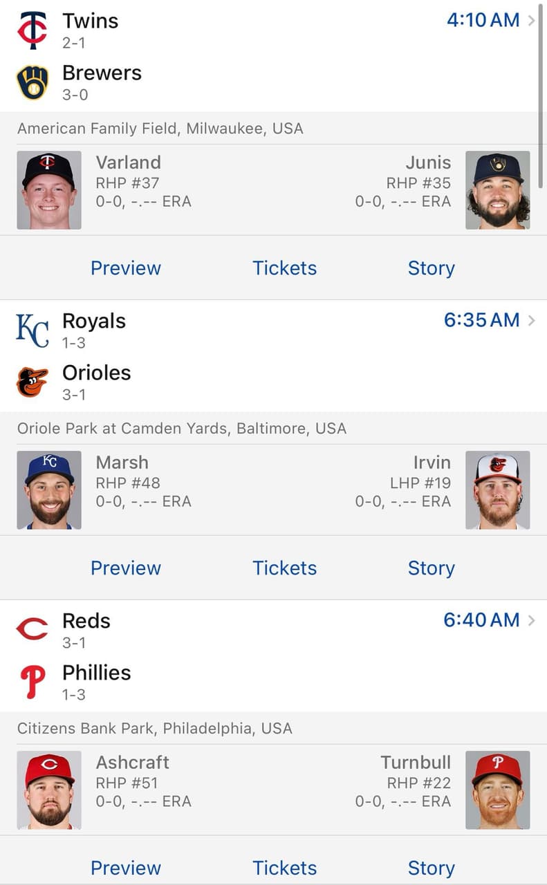 #討論 2024/4/3 MLB 先發投手預告 （14 場） - MLB板 | Dcard