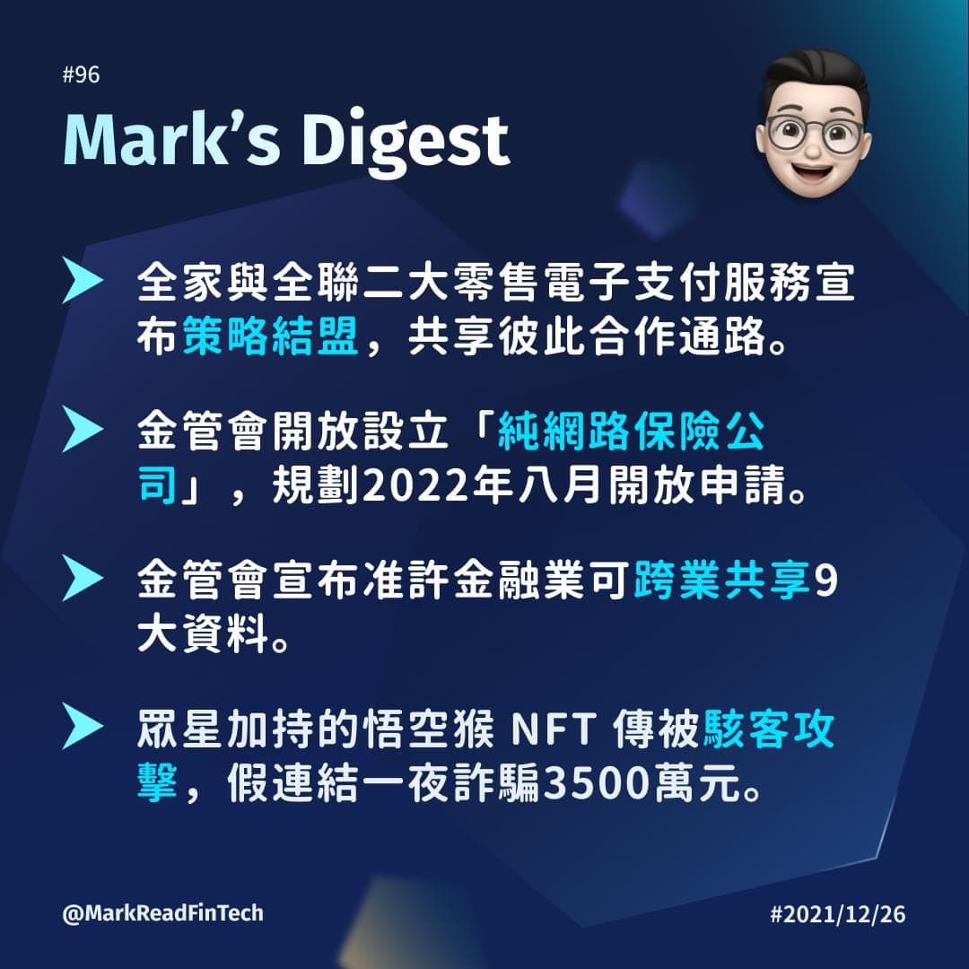 一週金融科技新聞 1219 - 1226 - 馬克解讀金融科技 (@markreadfintech) | Dcard