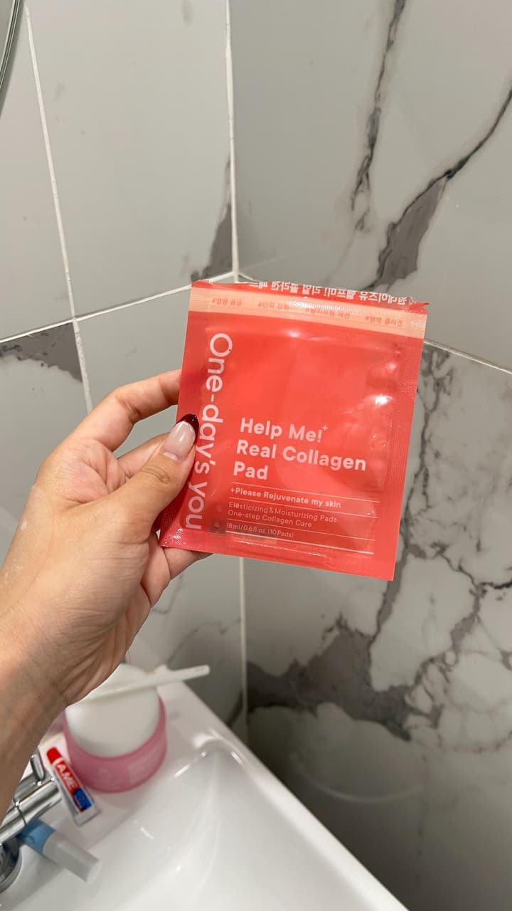 旅遊都給我帶這個！！ 隨身包的棉片包裝 一包10入超級方便！ 基本上3、4天旅遊待就補 用過黃色（亮白）和粉色（膠原蛋白） 個人超愛膠原蛋白 - yueh (@yue_halfmoon ...