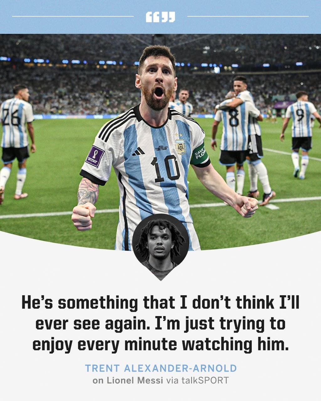 Trent Alexander-Arnold談論Lionel Messi - 足球板 | Dcard