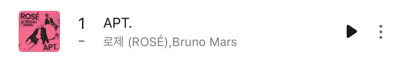 #分享 ROSÉ&Bruno Mars『APT.』空降 - 追星板 | Dcard