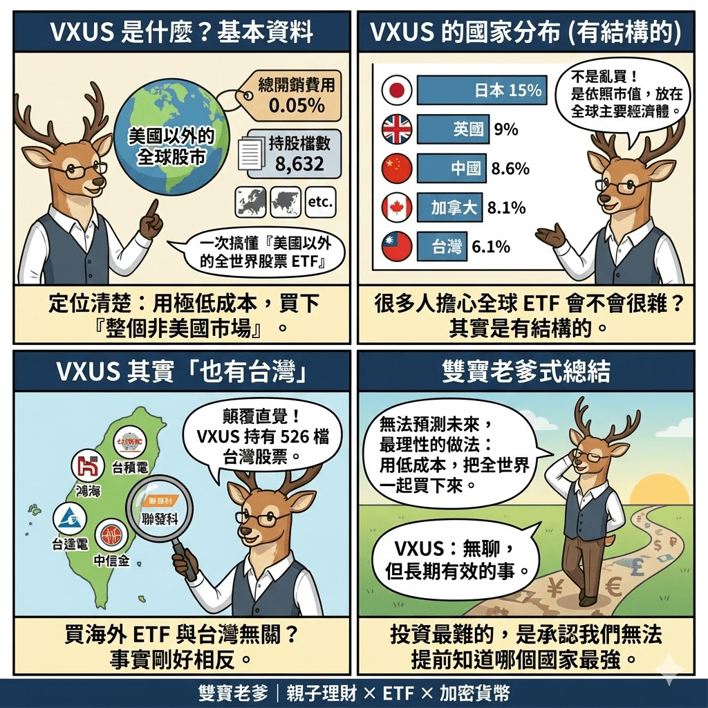 VXUS是什麼？一次搞懂美國以外的全世界股票ETF #生活打卡計畫 - 理財板 | Dcard