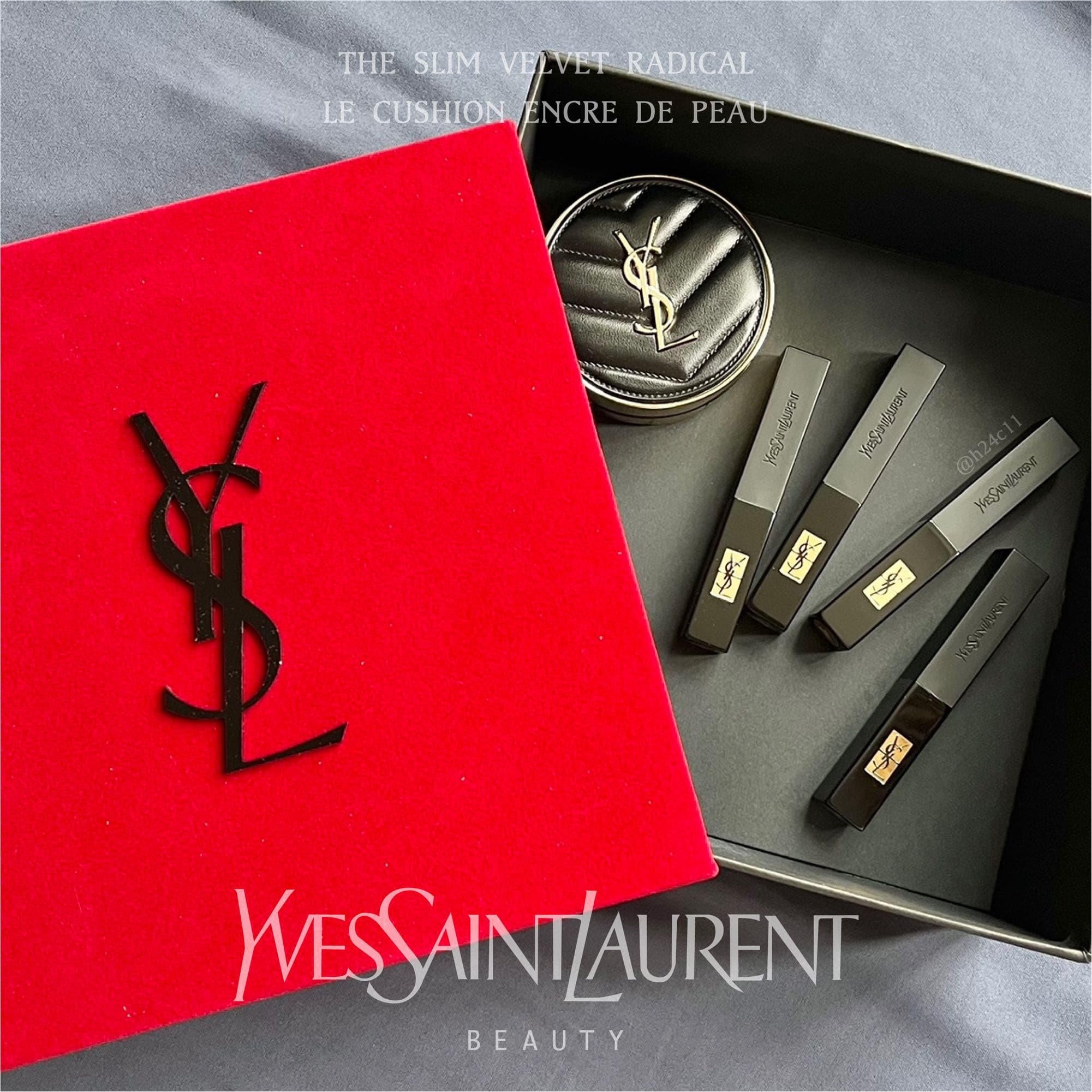 #分享 貓系犬系妝容🐱🐶 ft. YSL紅絲絨情人節禮盒開箱🌹 - 美妝板 | Dcard