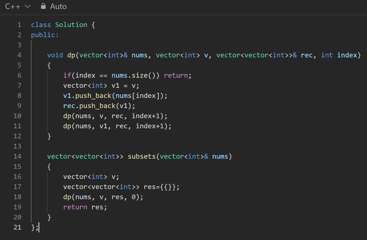78. Subsets 解題紀錄 - 佛朗火箭製造基 (@supersonico) | Dcard