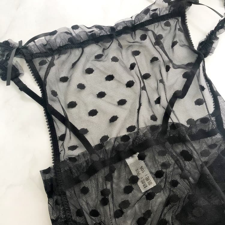 UW LINGERIE｜法式圓點性感連身睡衣．NE21可麗露 - 西斯板 | Dcard