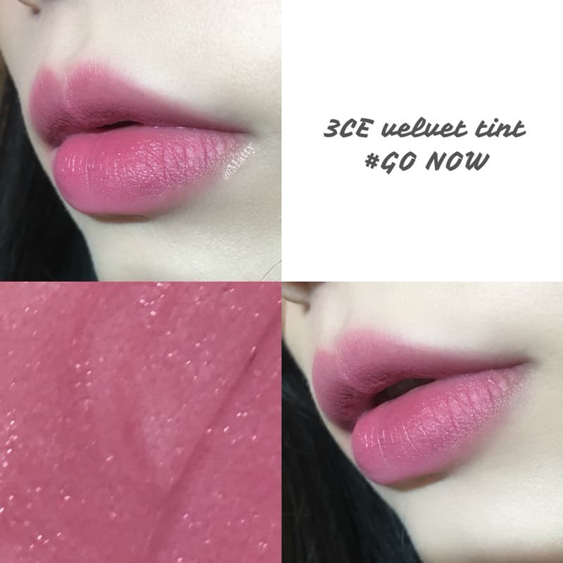 #試色💄🌸3CE velvet tint新色#GO NOW #KNOW BETTER - 美妝板 | Dcard