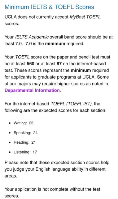 #留學 UCLA 英語入學標準可以用TOEFL ITP嗎？（研究所） - 留學板 | Dcard