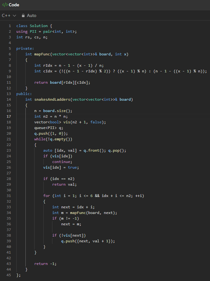 909. Snakes and Ladders 解題紀錄 - 佛朗火箭製造基 (@supersonico) | Dcard
