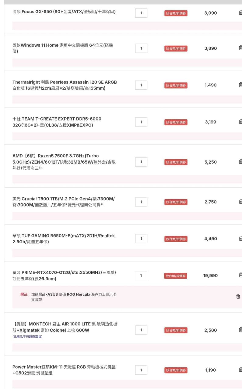 新手電腦組機挑選懶人包 - B110 留言 | Dcard