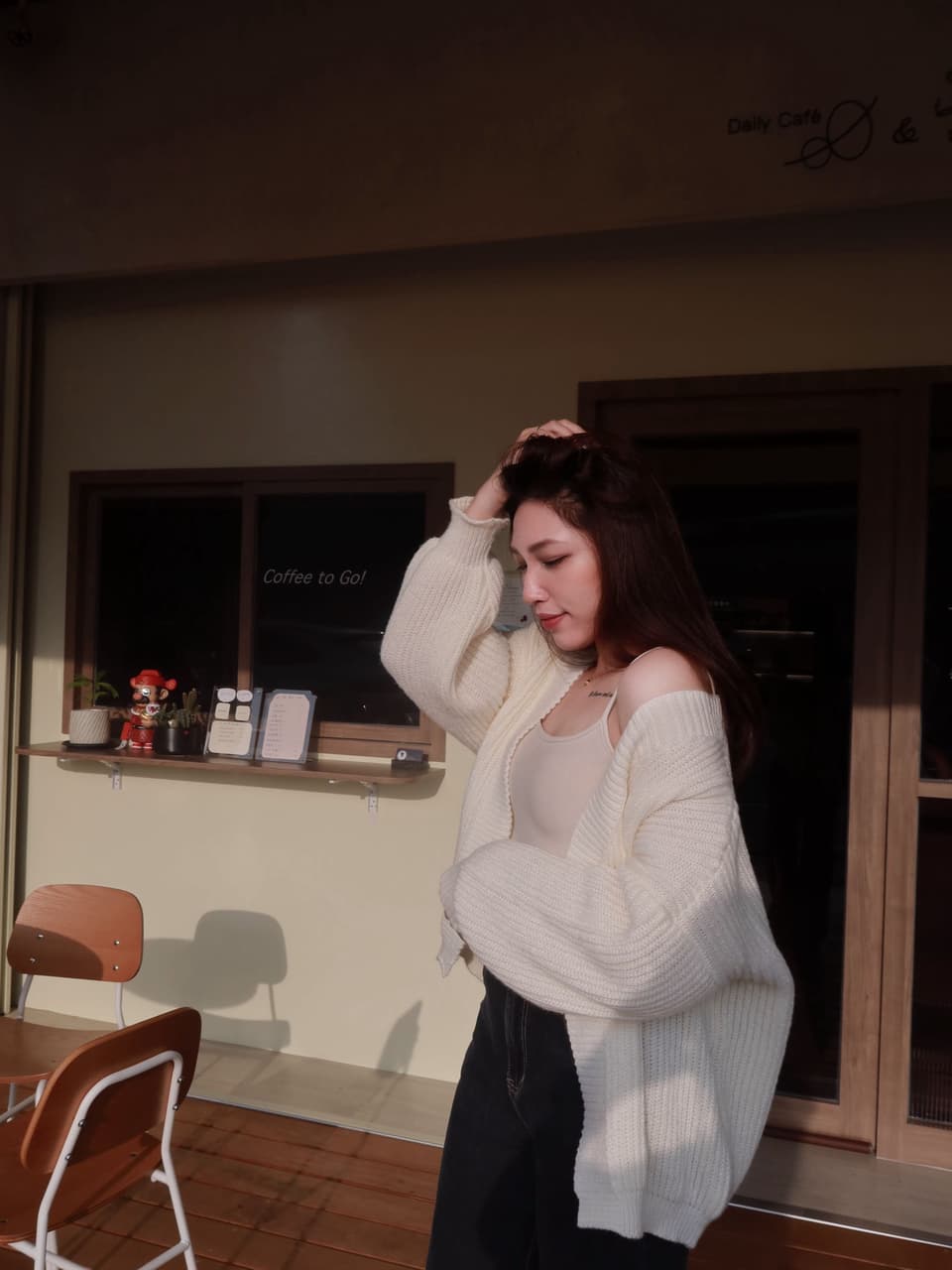 #分享 冬天來了 ️｜奶杏色｜針織開衫 - 小雞🐤 (@derrica) | Dcard