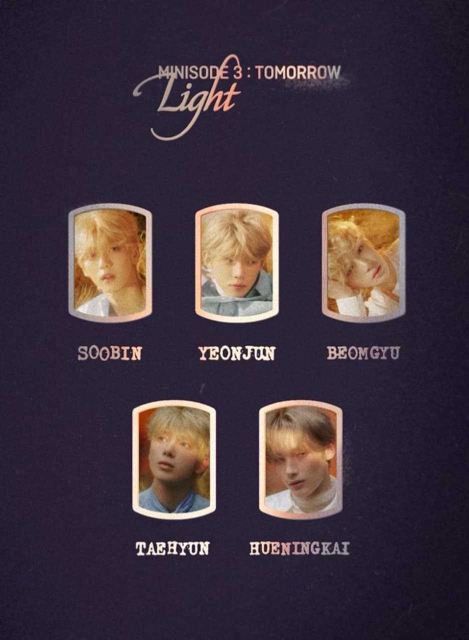 #閒聊 韓網HOT🔥TXT (투모로우바이투게더) minisode 3: TOMORROW - Concept Photo 'Light ...