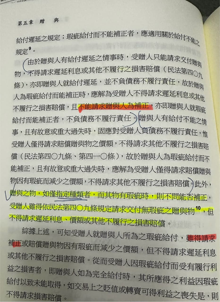 請益 劉春堂教科書 贈與契約問題 法律人板 Dcard