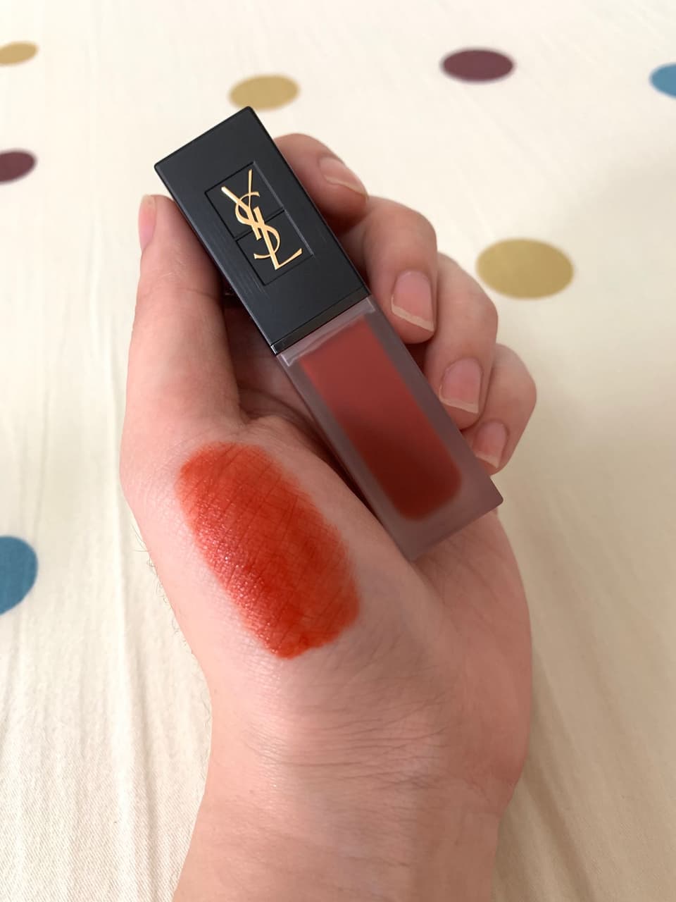 # 分享 YSL 212絲絨焦糖🍅色 - 美妝板 | Dcard