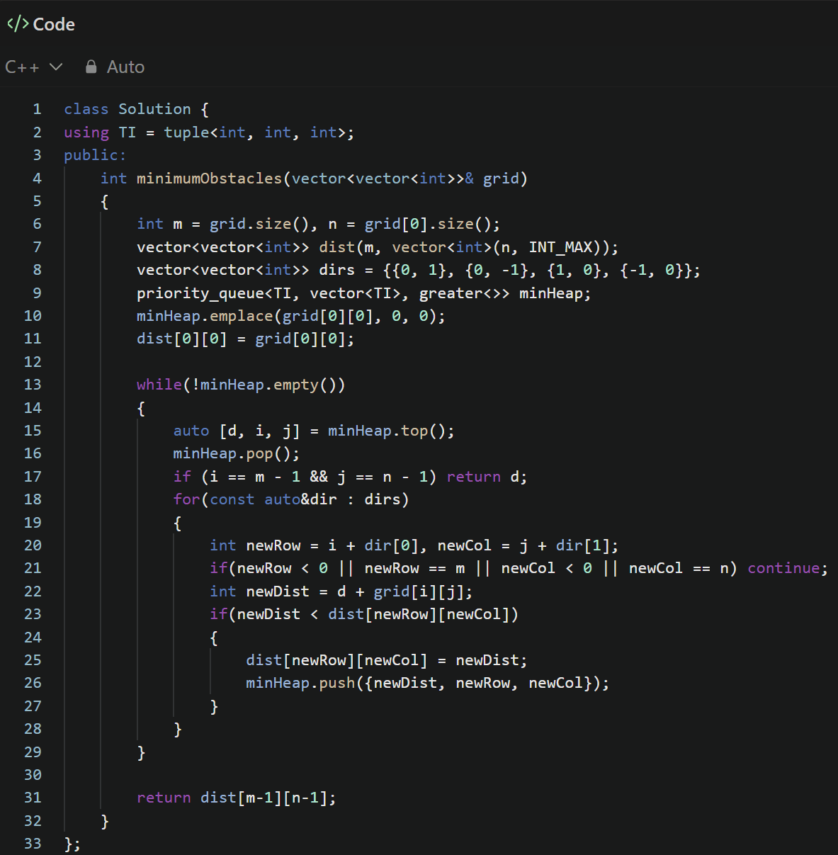 2290. Minimum Obstacle Removal to Reach Corner - 佛朗火箭製造基 (@supersonico) | Dcard