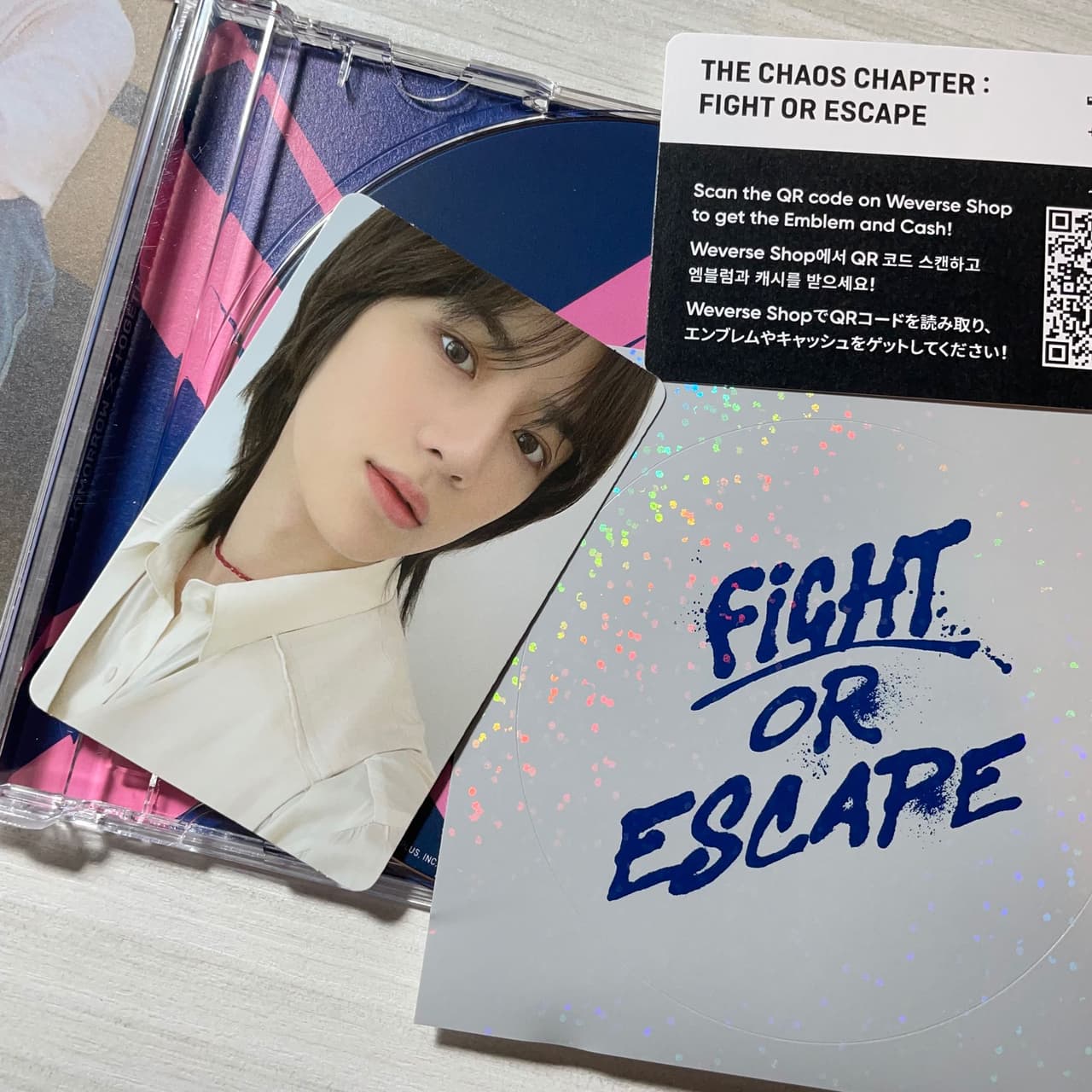 TXT THE CHAOS CHAPTER: FIGHT OR ESCAPE (FIGHT TOGETHER ver)專輯開箱 ...