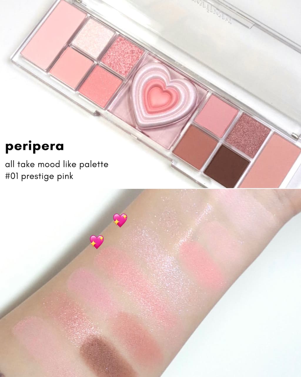 今年最y2k的眼影盤💖peripera 新品愛心盤 - 美妝板 | Dcard