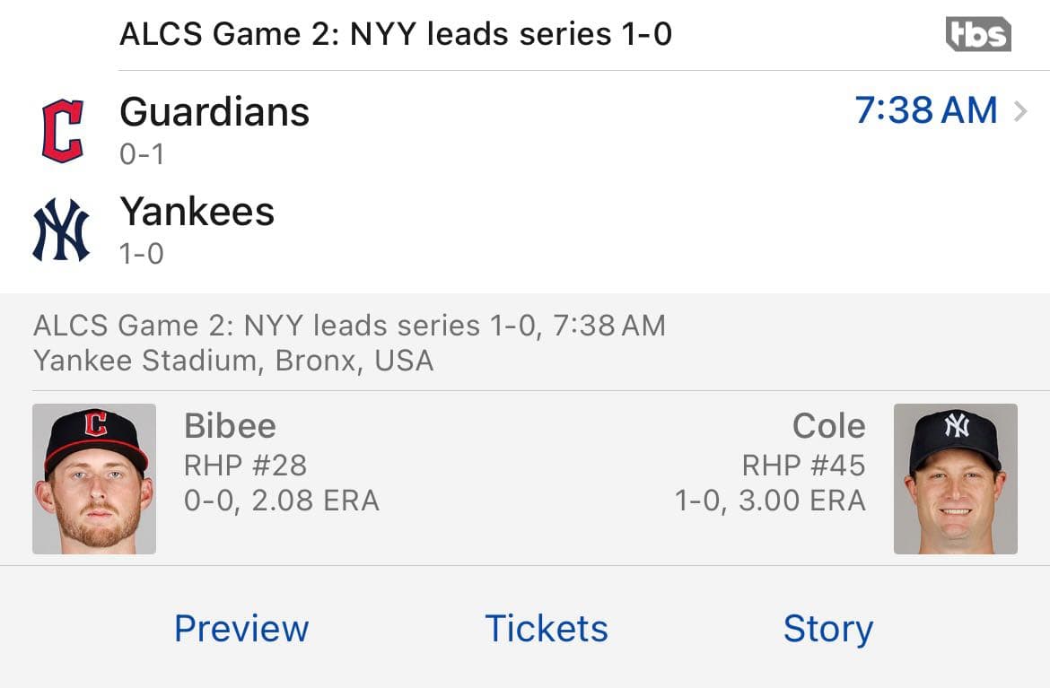 #討論 2024/10/16 ALCS G2 先發投手組合（守護者 VS. 洋基） - MLB板 | Dcard