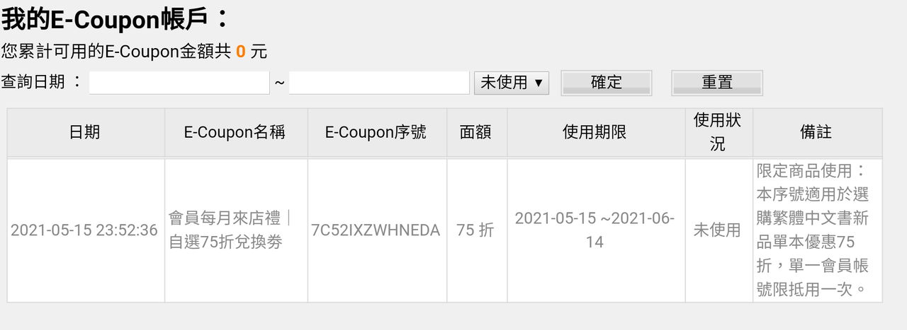 taaze E-coupon 75折 （期限6/14） - 網路購物板 | Dcard