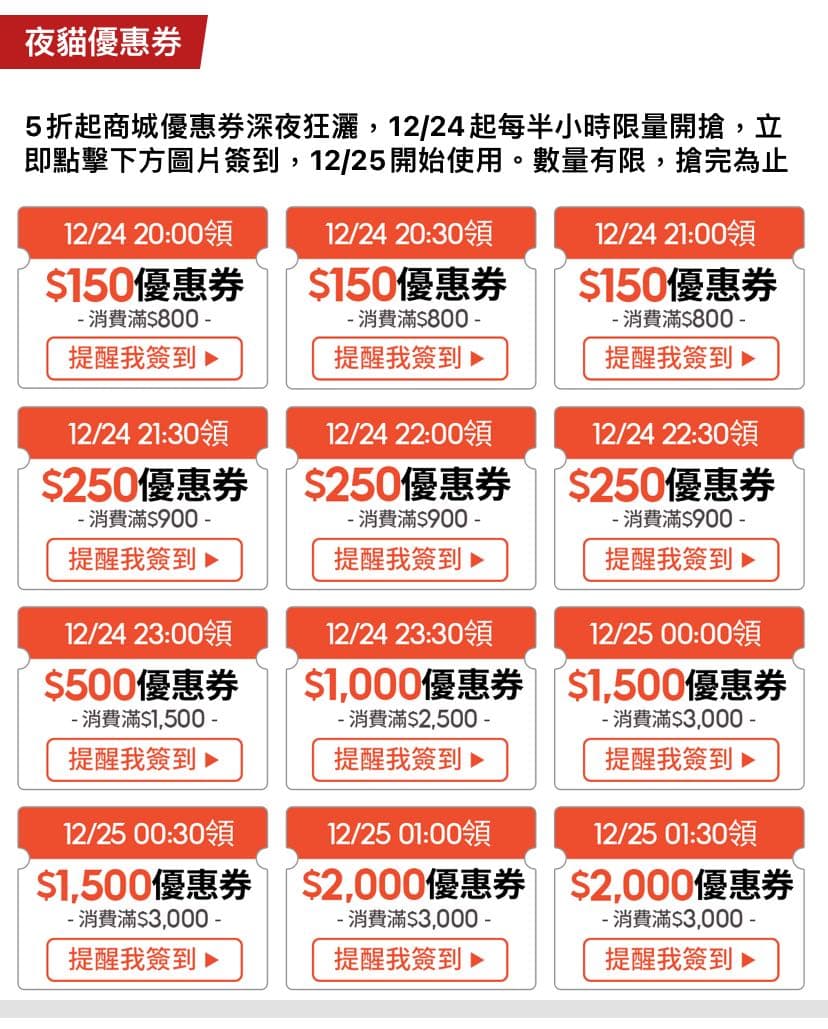 1225商城夜貓券｜800-150 - 花錢買快樂·省錢分享 (@ru_2001) | Dcard