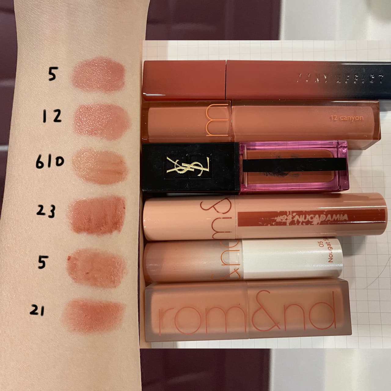 #試色 跟romand 23很像的一些色號.｡ﾟ+.(*''*)ﾟ+.ﾟ - 美妝板 | Dcard