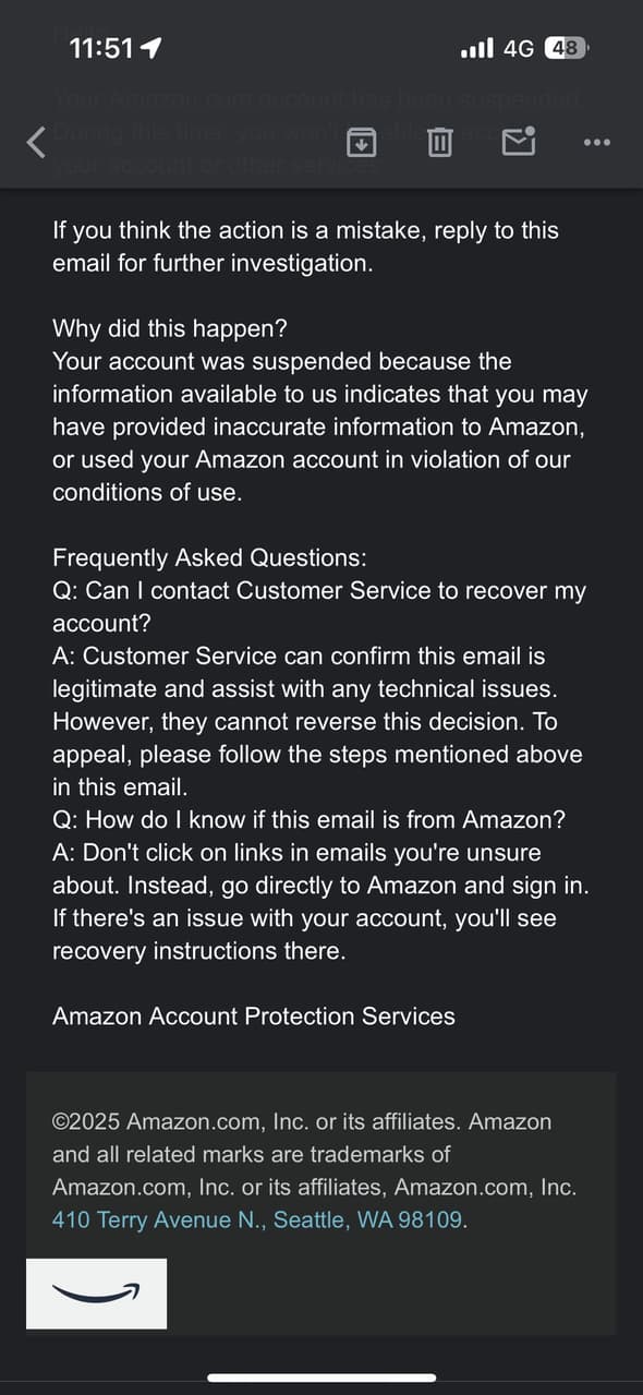 Amazon帳號被暫停= = - 網路購物板 | Dcard