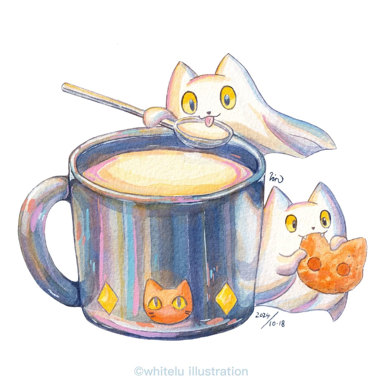 「偷喝一口」 - 小路有畫說 (@l0428) | Dcard