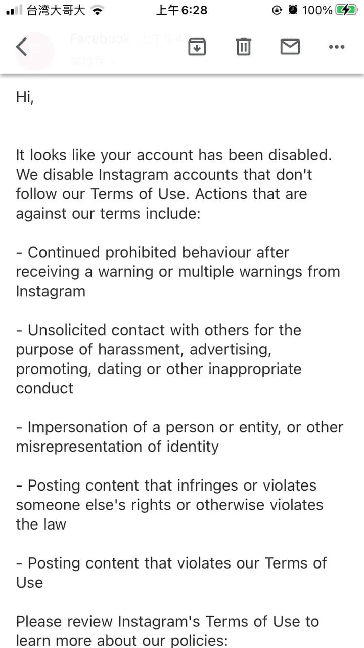 #分享 救回instagram帳號過程 - B125 留言 | Dcard