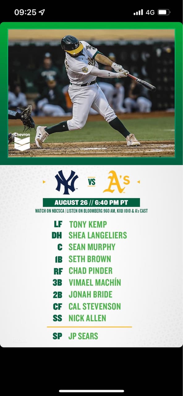 2022.8.27 紐約洋基 vs. 奧克蘭運動家 賽事討論區 - MLB板 | Dcard