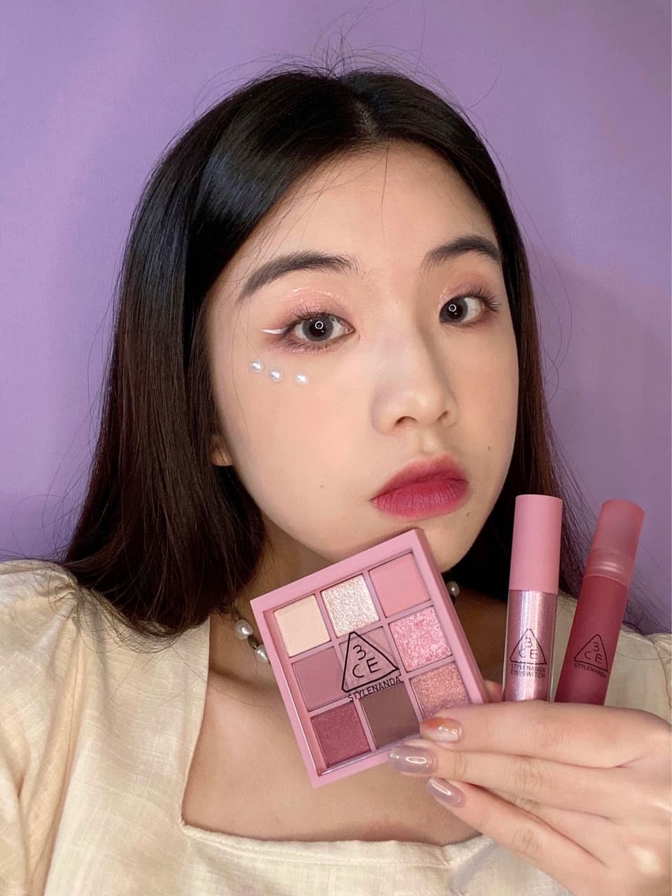 #妝容分享 春暖花開💐薰衣草氛圍妝容🌷3CE SPLIT SECOND EDITION #開箱大使 - 美妝板 | Dcard