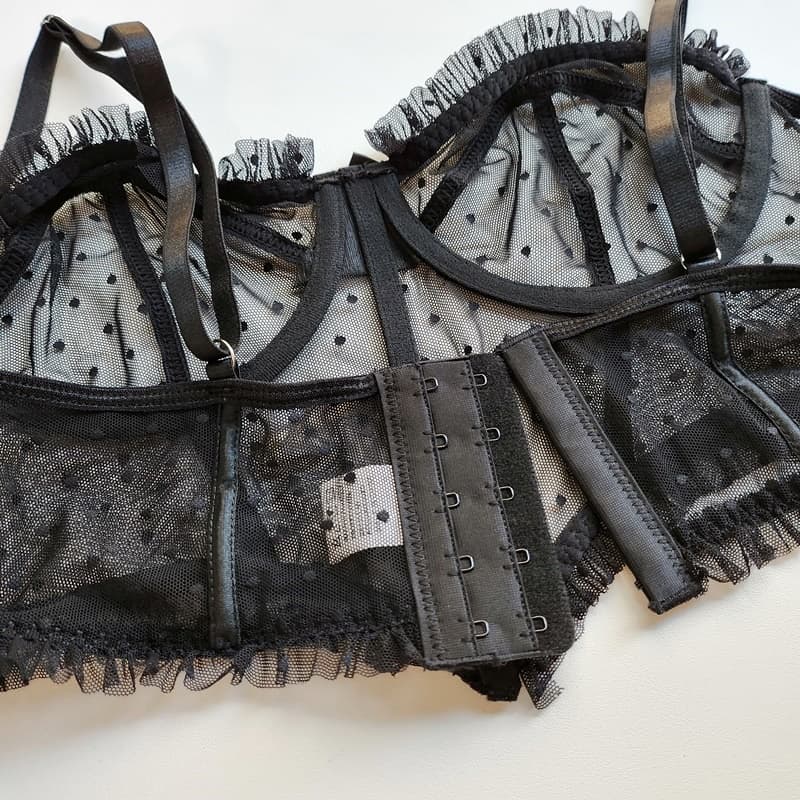 UW LINGERIE｜法式圓點長版內衣套裝．FF05淺嚐 - 西斯板 | Dcard