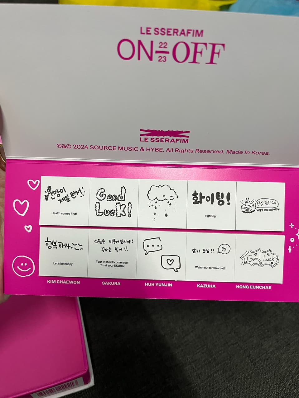 #分享 開箱ON-OFF - LE SSERAFIM板 | Dcard