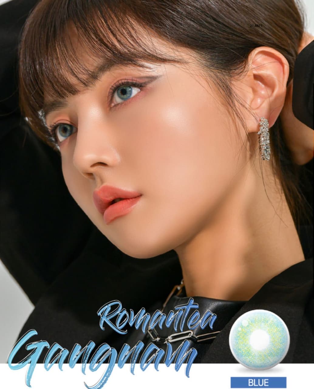 #分享 lenstown Romantea Gangnam Blue + Qlens芒果藍 - 隱形眼鏡板 | Dcard