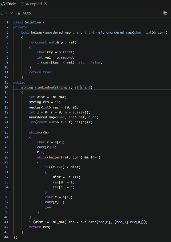 76. Minimum Window Substring 解題紀錄 - 佛朗火箭製造基 (@supersonico) | Dcard