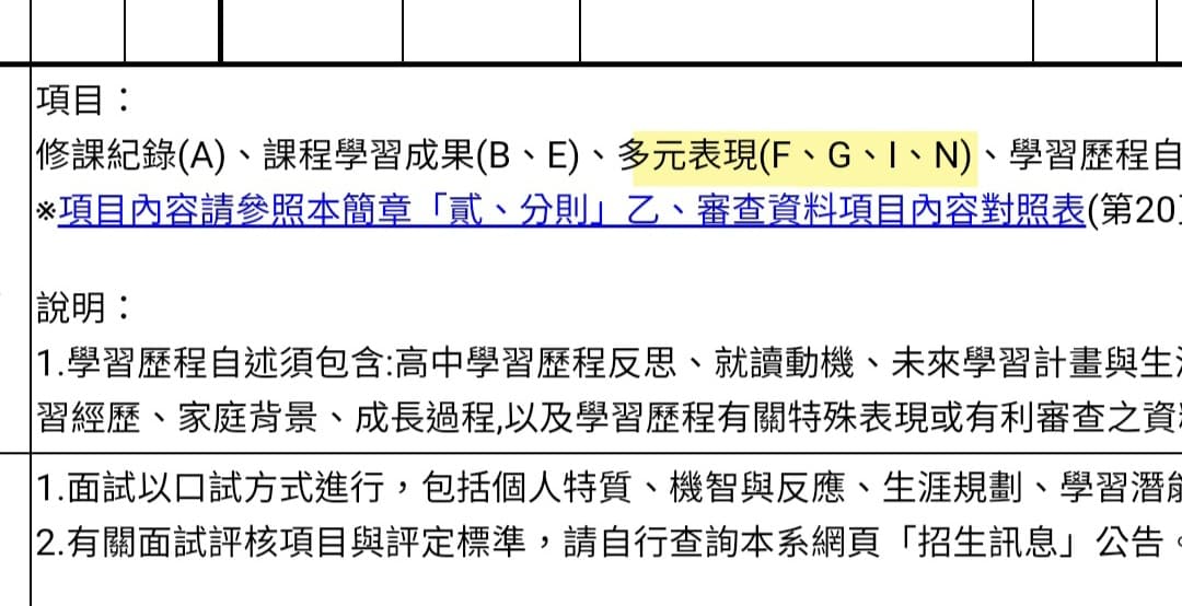 多元表現與其他有利審查資料求解 升大學考試板 Dcard