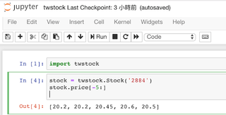 用python抓取台股股價（twstock套件）（以2884玉山金為例） - 理財板 | Dcard