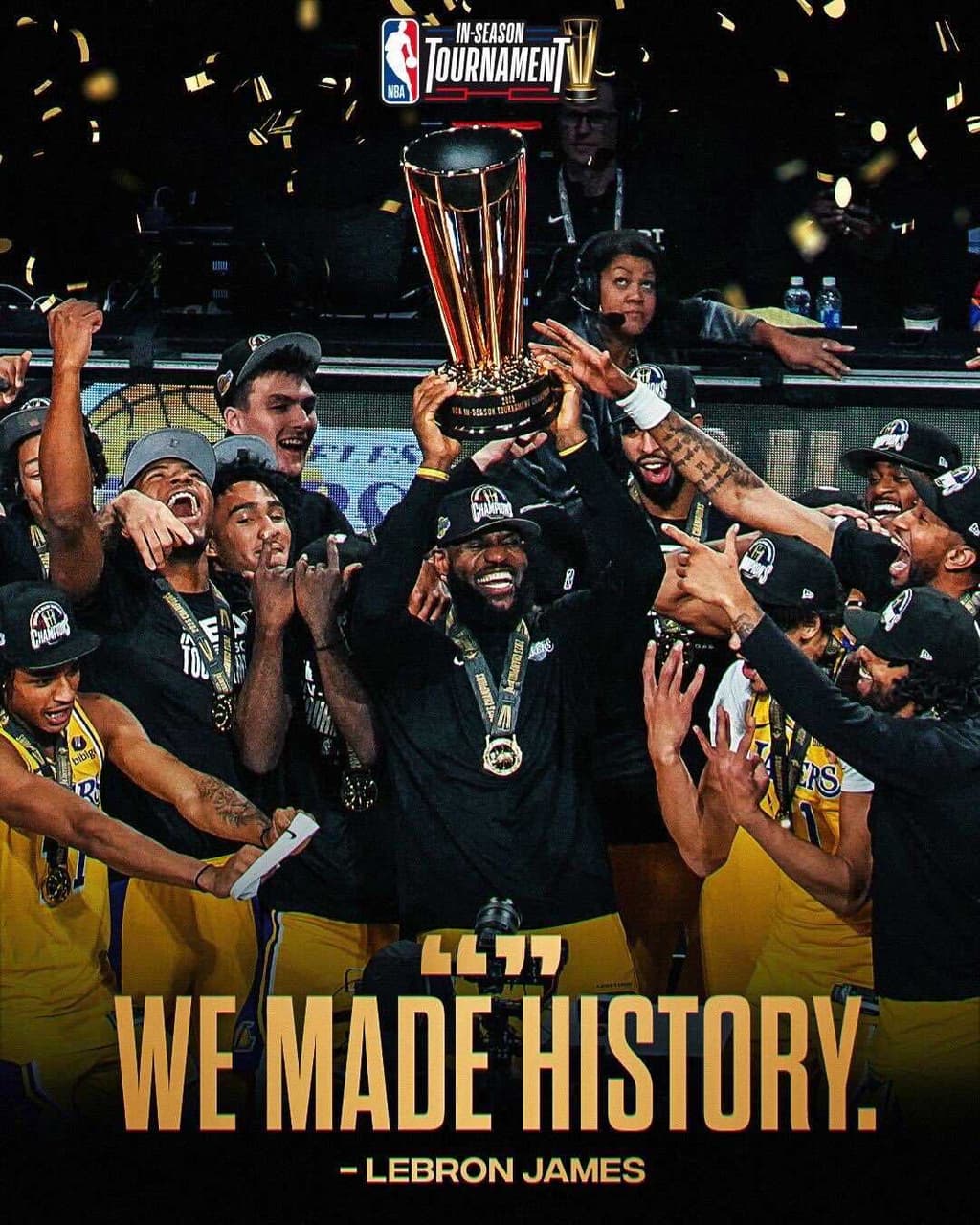 恭喜洛杉磯湖人隊拿下第一屆NBA季中錦標賽總冠軍，LBJ季中錦標賽MVP💜💛🏆🥇🎉 - NBA板 | Dcard