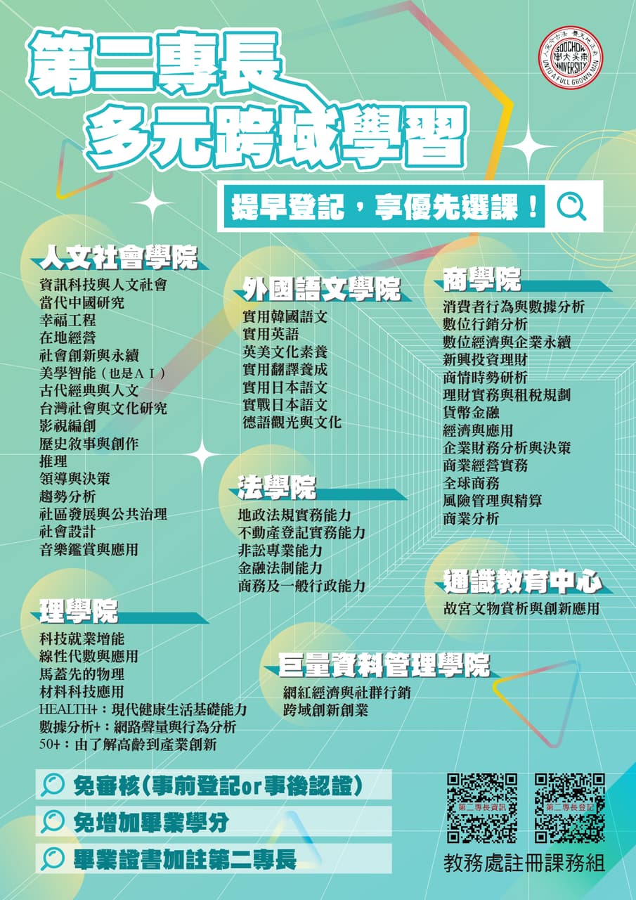 給中文系大一新生一些選課建議（歡迎各位留言補充其他必選修或資料／請一門課一則留言，這樣其他想留同一堂課感想的人就可以留在該則留言下面，我會都標在本文最下方） 東吳大學板 Dcard