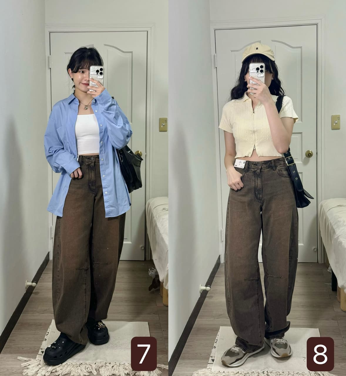 咖褲搭配！GU錐形褲加長版試穿 - 穿搭板 | Dcard