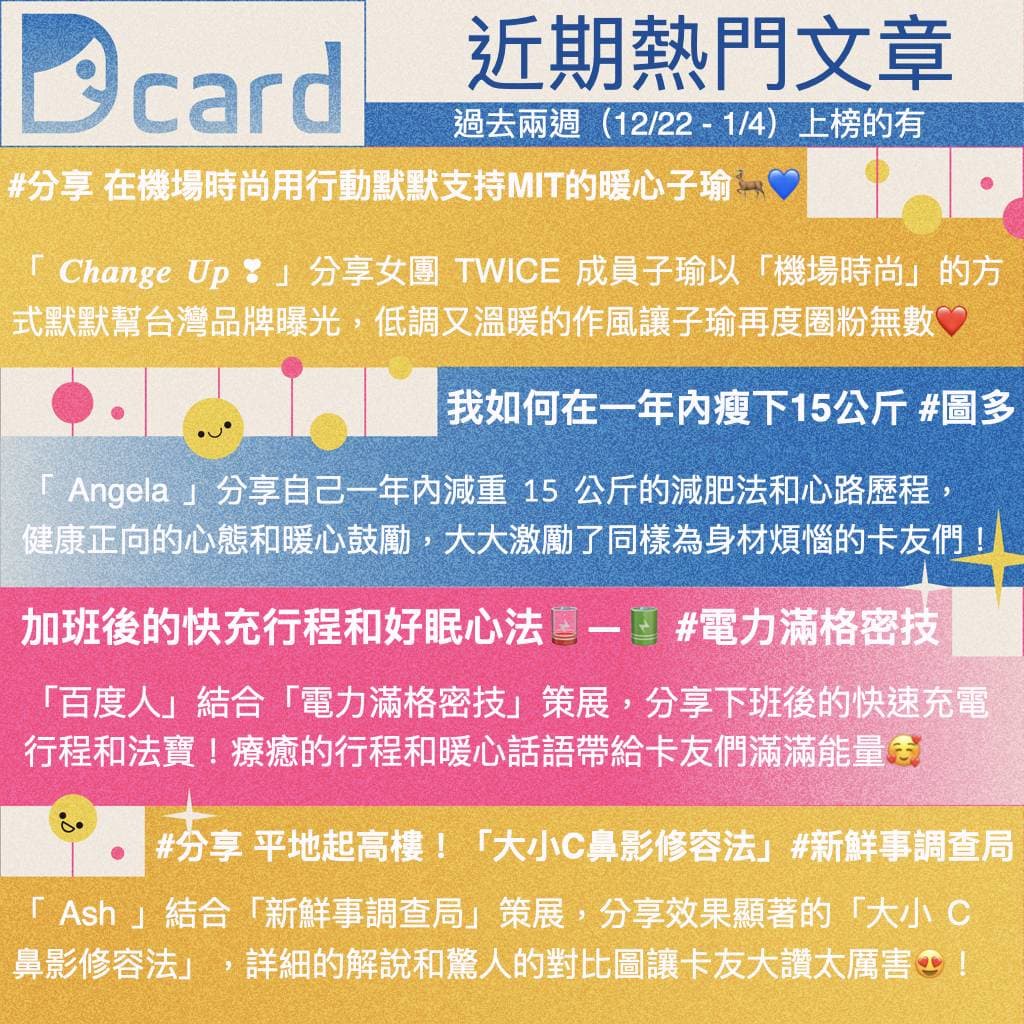 ＃創作靈感包 Dcard 熱門創作主題總整理 ️2023/1/4 - 創作者小管家 (@creator_angel) | Dcard