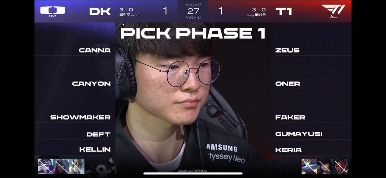 T1 vs DK game3 T1!突破現版本LCK選角公式 - 英雄聯盟板 | Dcard
