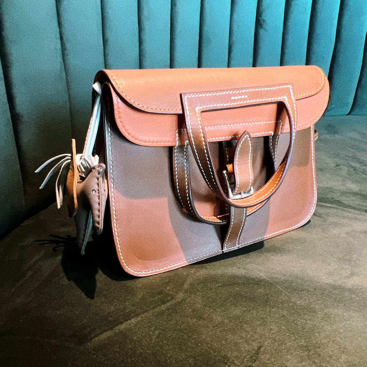 #分享 Hermes 愛馬仕 停產的 Mini Halzan Barenia馬鞍皮/ 拼色 - 精品板 | Dcard